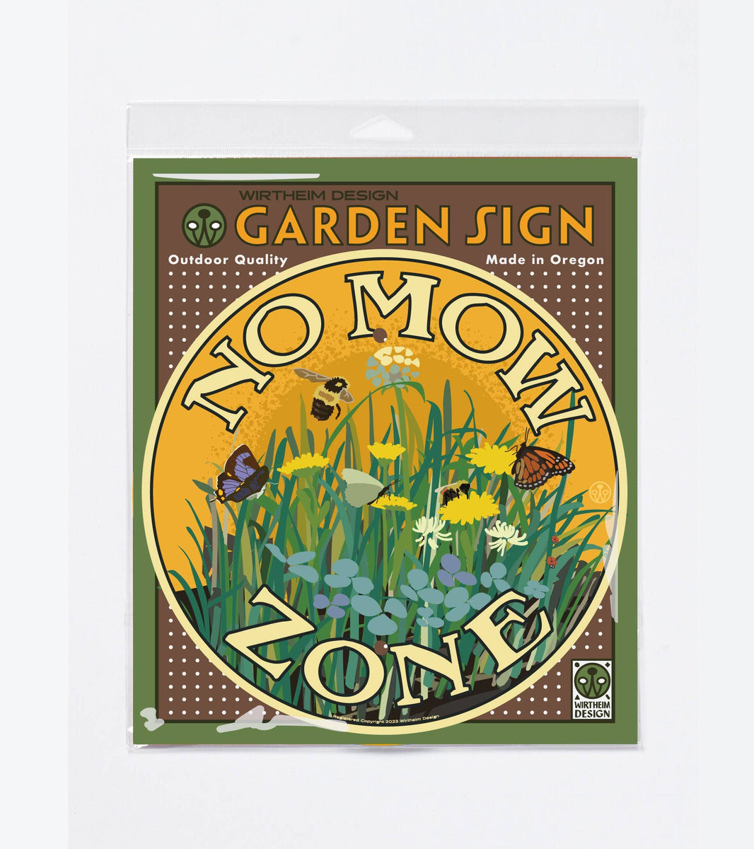 No Mow Zone - Aluminum Garden Sign with Stake – Woodland Herbal