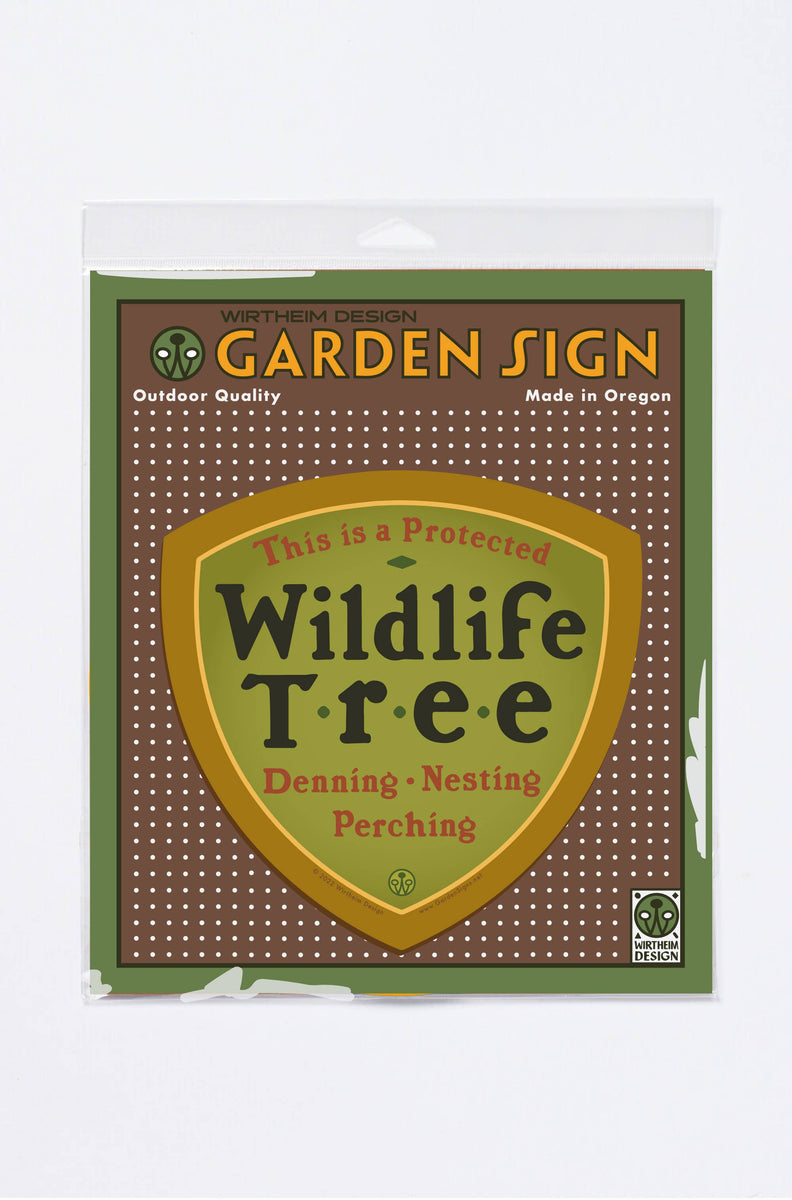 Wildlife Tree - Aluminum Garden Sign with Stake – Woodland Herbal