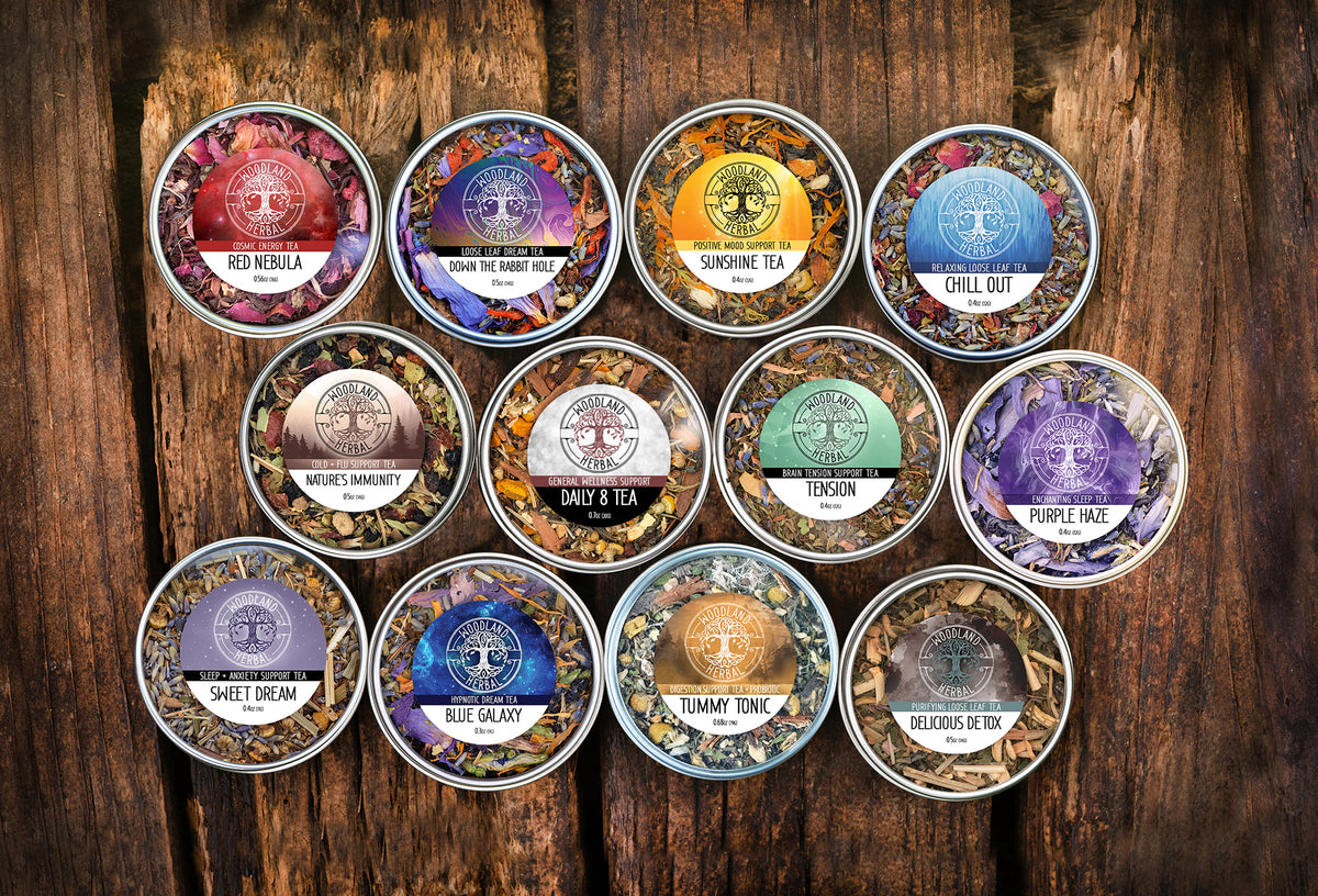 5 Tea Special - Buy 4, Get 1 FREE! Organic Loose Leaf Teas in Sampler ...